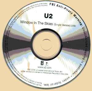 U2 – Window In The Skies (CD-Used) – Vals halla Records