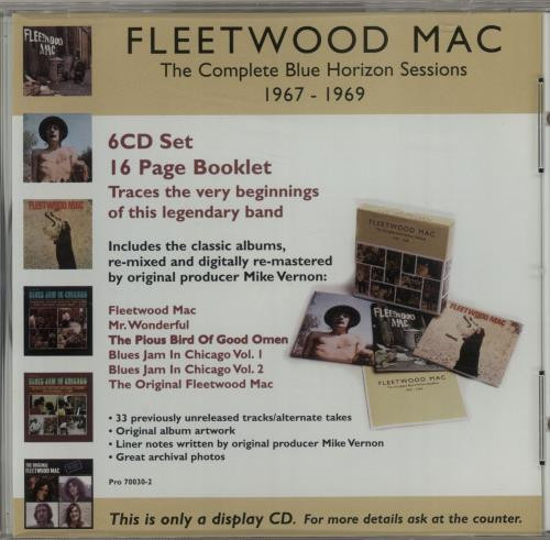 Fleetwood Mac – The Complete Blue Horizon Sessions 1967 – 1969 (CD-Used ...