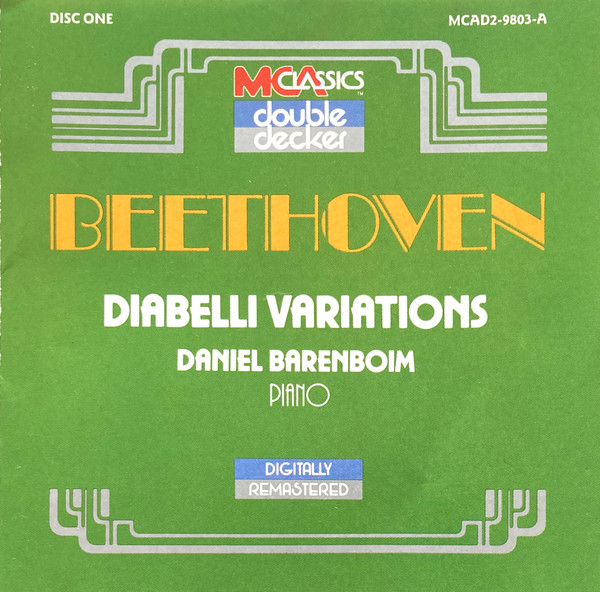 Ludwig van Beethoven, Daniel Barenboim – Diabelli Variations (CD-Used) – Vals halla Records