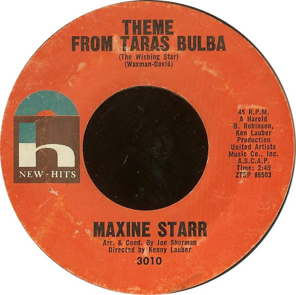 Maxine Starr – Theme From Taras Bulba (The Wishing Star) / Sailor Boy ...